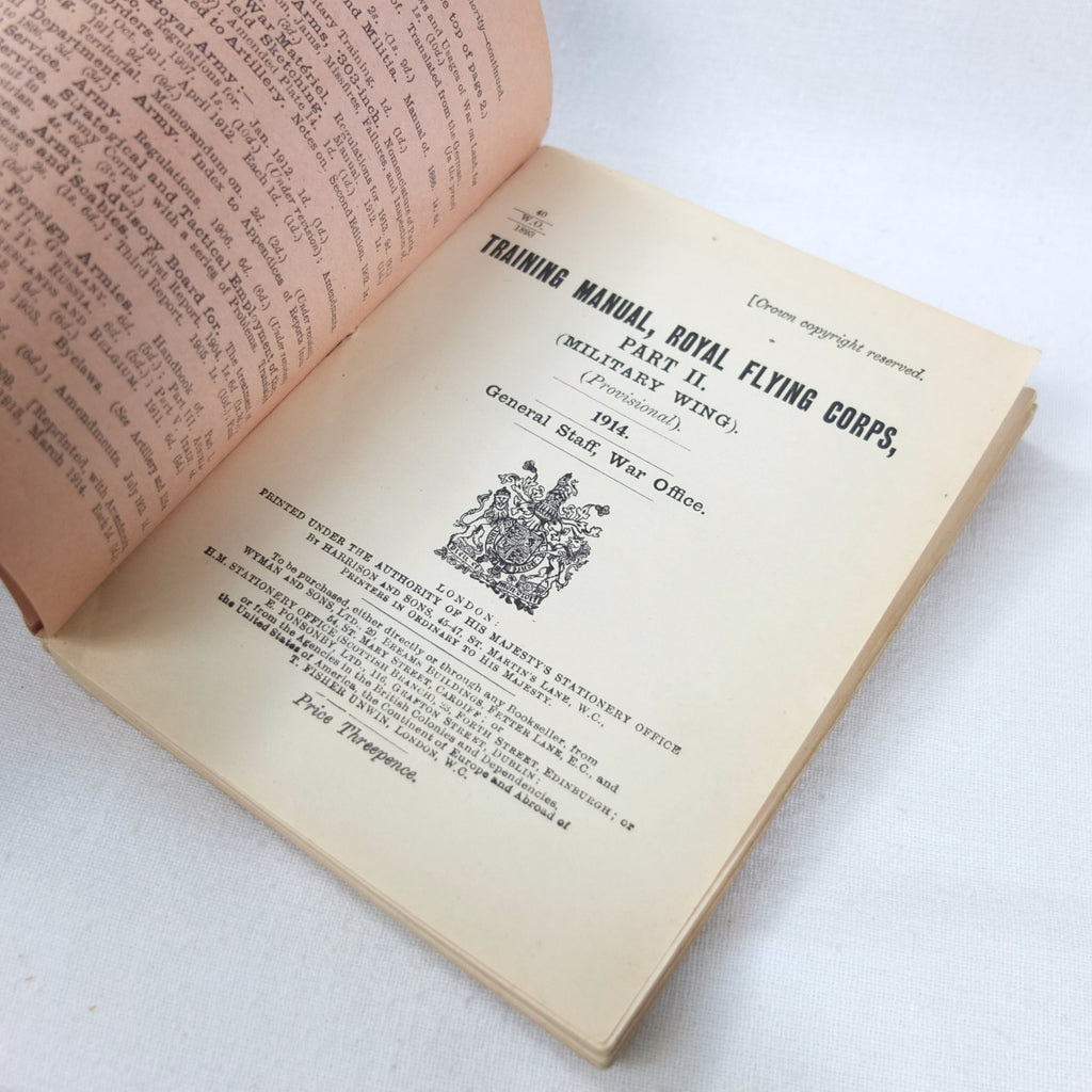 Training Manual Royal Flying Corps (1914) Part I – Compass Library