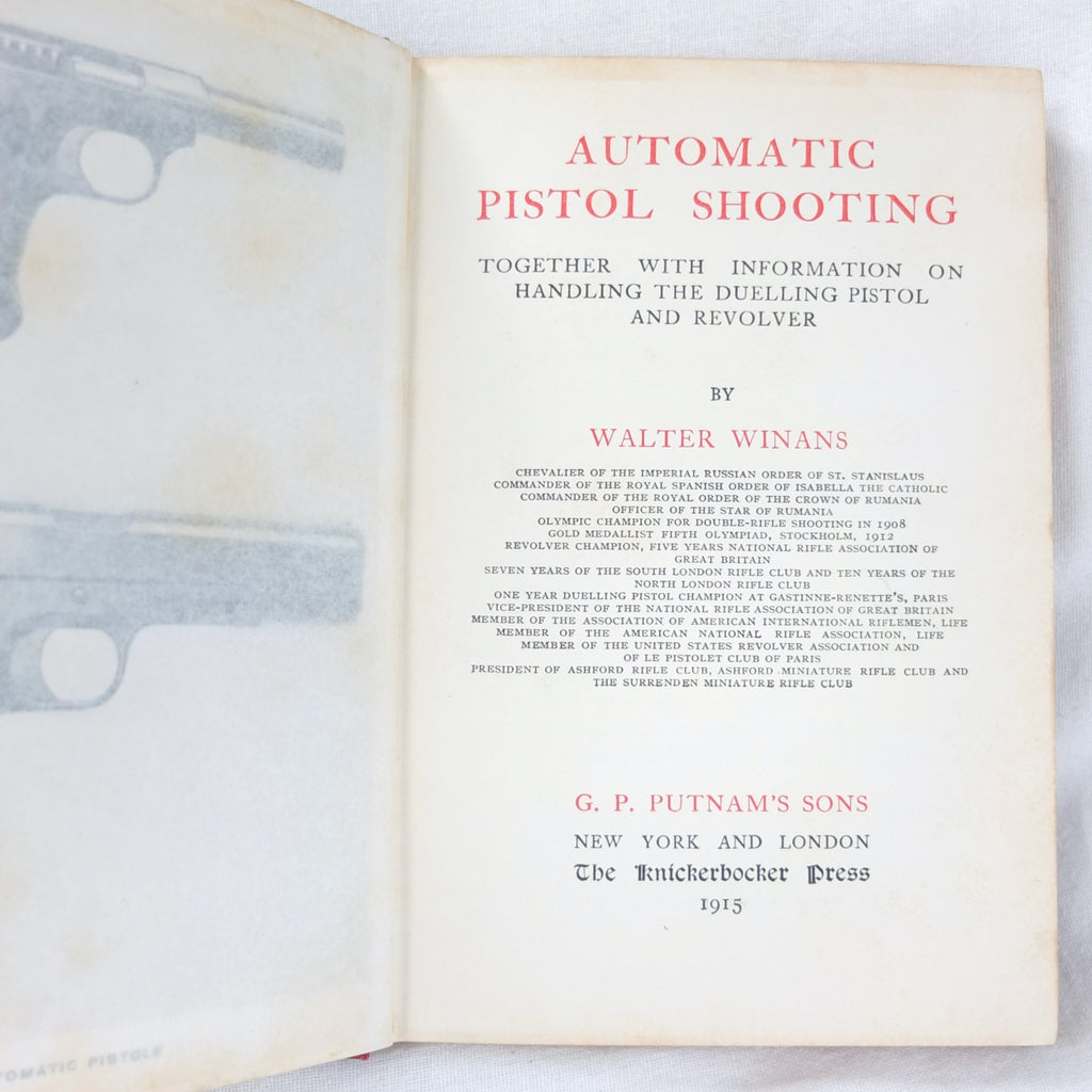 Automatic Pistol Shooting (1915) | Walter Winans – Compass Library