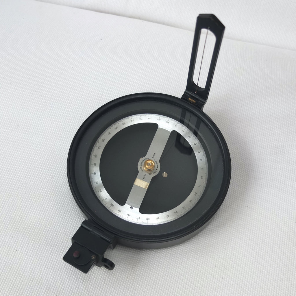 Francis Barker & Son Prismatic Artillery Compass c.1982 – Compass Library