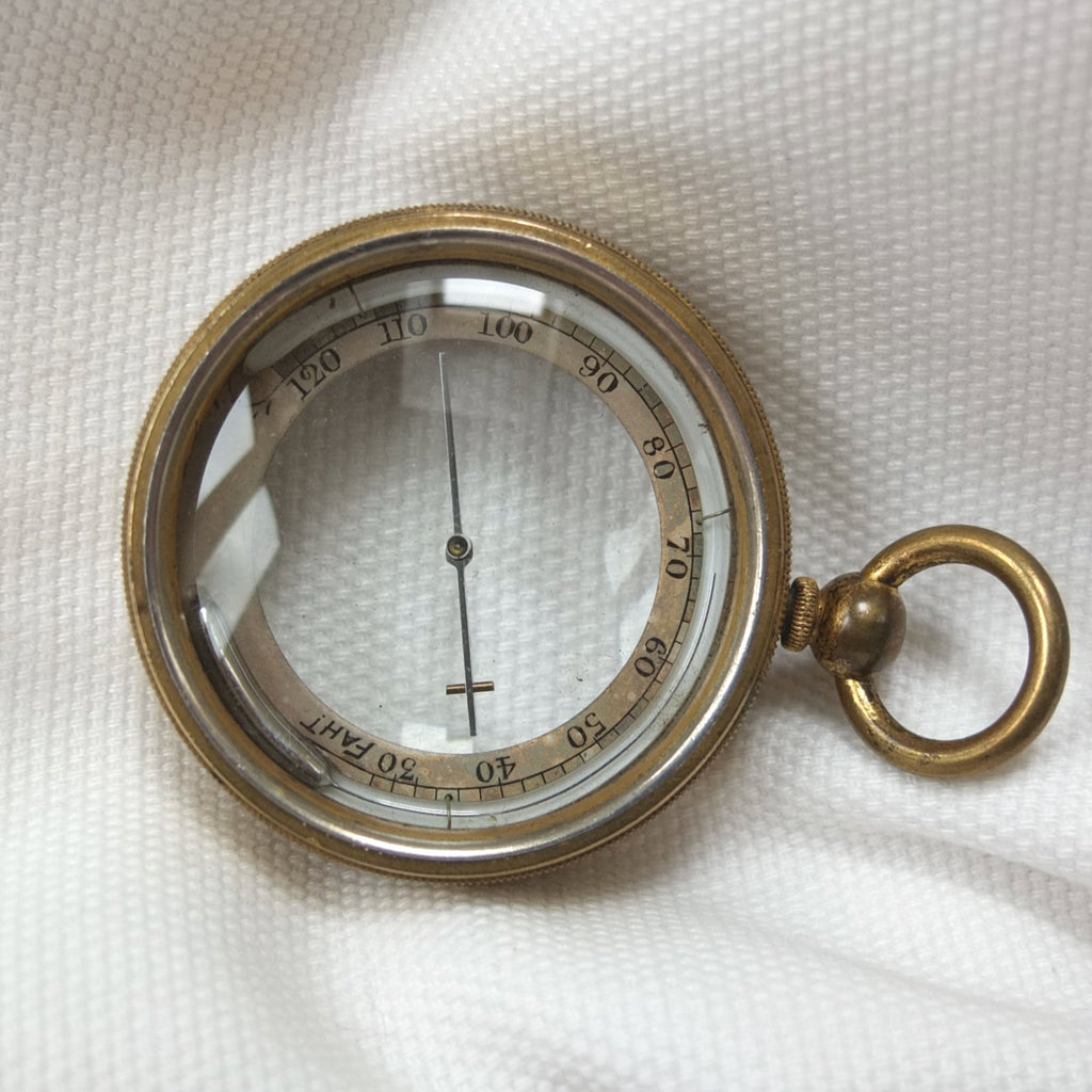 Francis Barker Magnifying Lens Compass Thermometer c.1890 – Compass Library