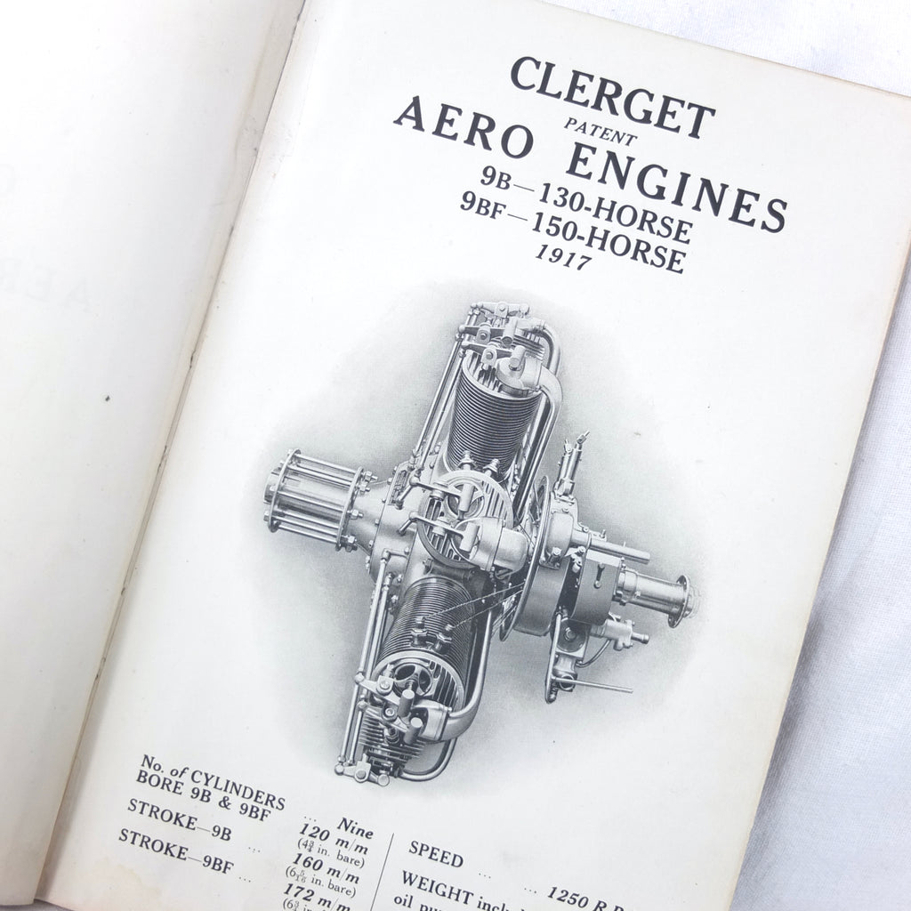 Clerget Patent Aero Engines 9B & 9BF (1917)| WW1 Royal Air Force Egypt ...