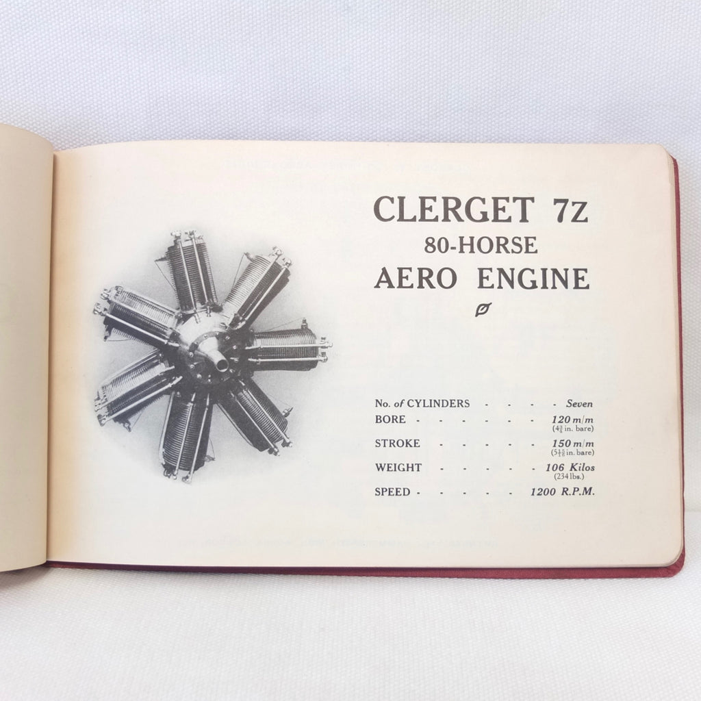 Clerget 7Z Aero Engines Instructions (1916) | Royal Flying Corps ...
