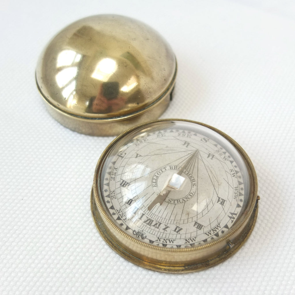 Elliot Brothers Pocket Sundial Compass (c.1853) – Compass Library