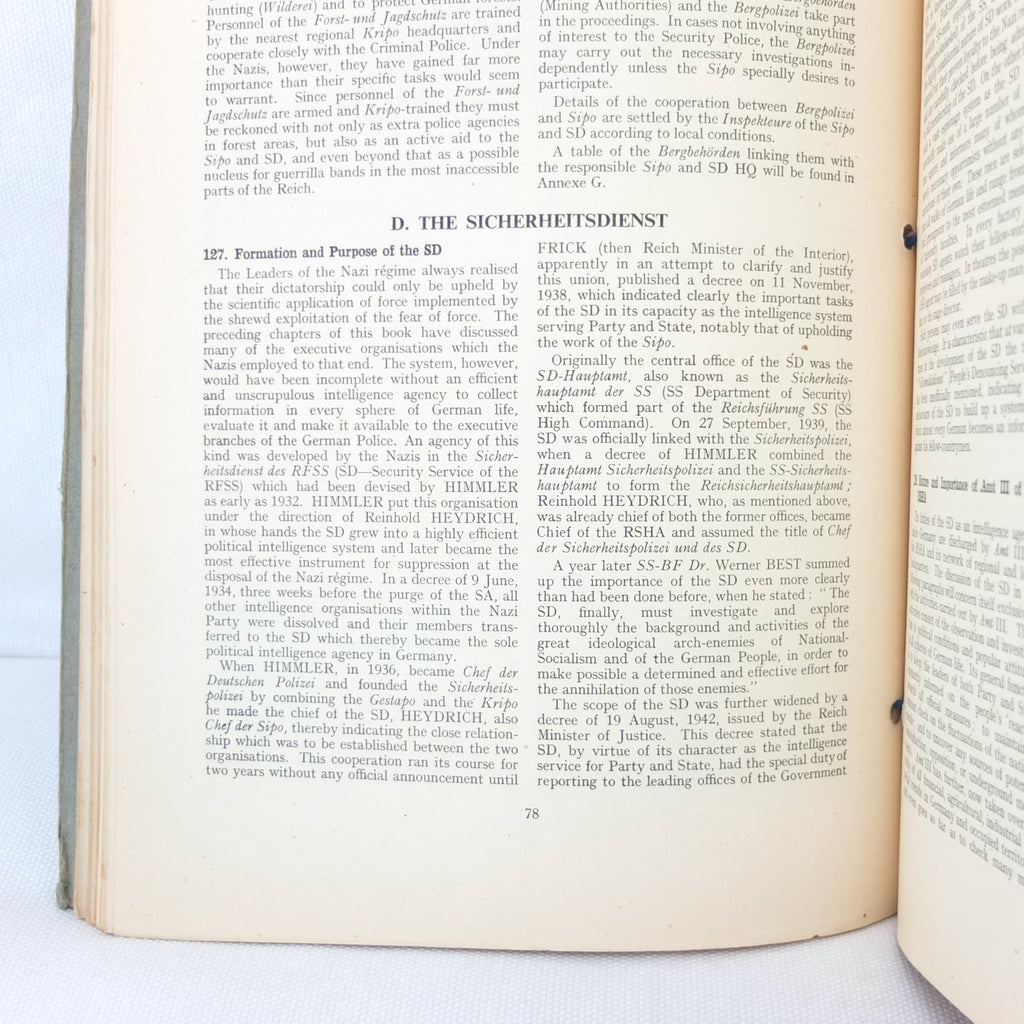 The German Police (1945) | WW2 S.H.A.E.F. Intelligence Handbook ...