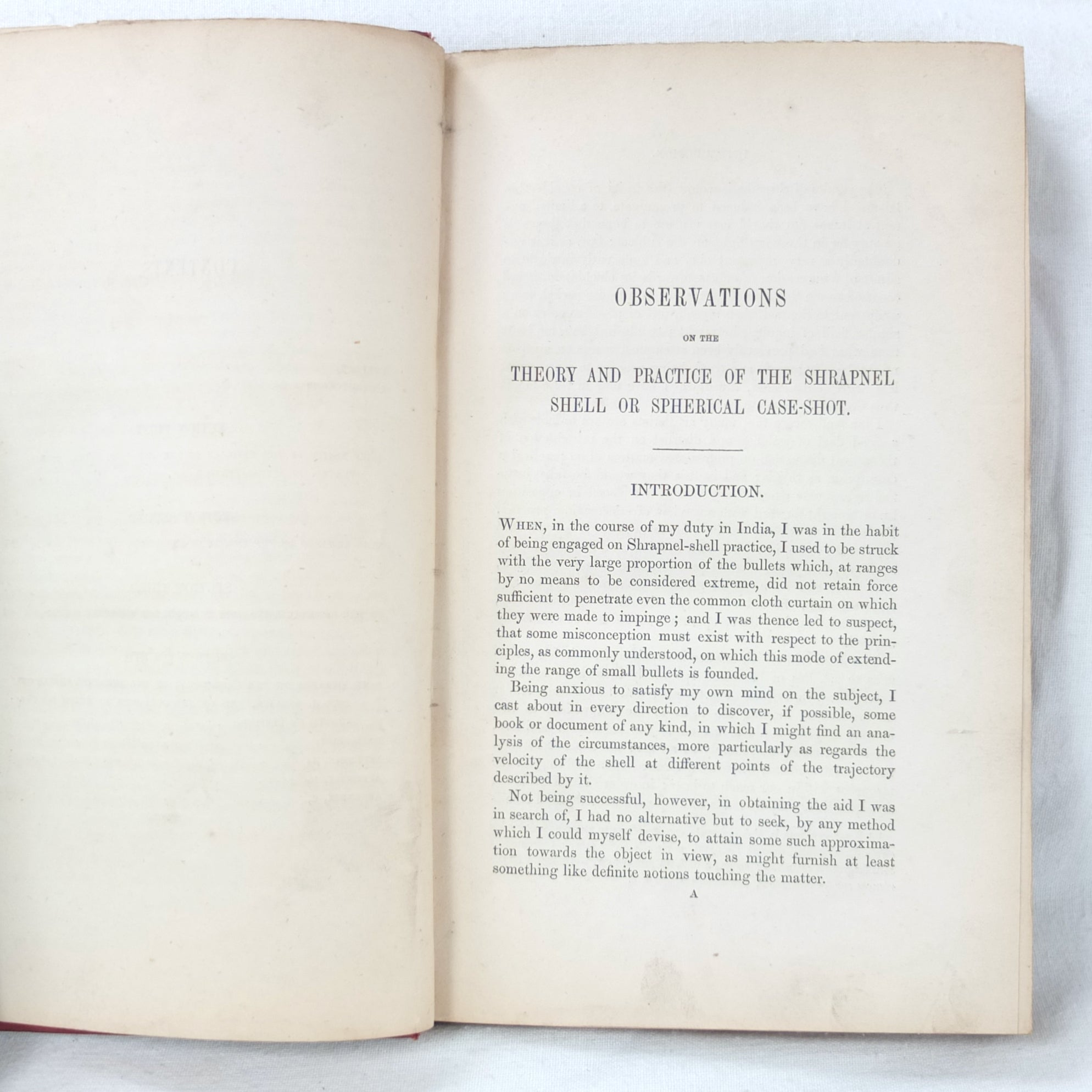 Shrapnel Shells (1854) | Major R. S. Seton | Very early treatise on the ...