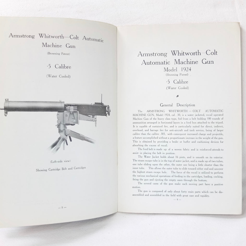 Armstrong Whitworth-Colt Machine Gun Handbook (1926) – Compass Library
