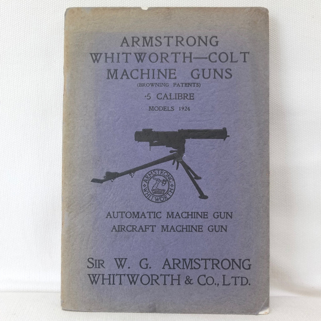 Armstrong Whitworth-Colt Machine Gun Handbook (1926) – Compass Library