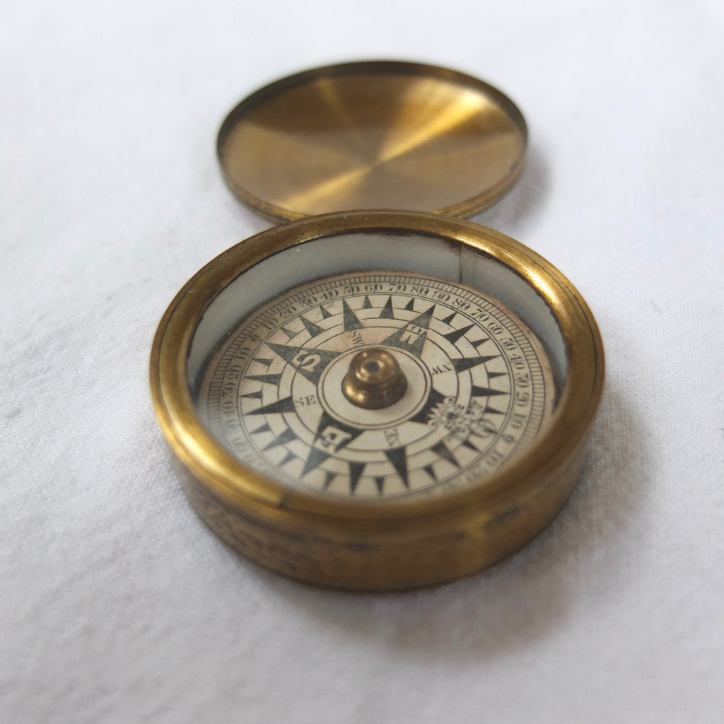 Antique Francis Barker Brass Box Pocket Compass | Compass Library