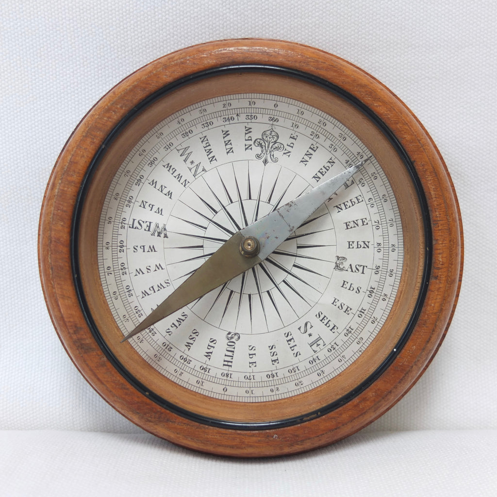 Francis Barker Wooden Desk Compass c.1890 – Compass Library