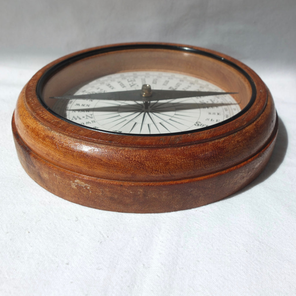 Francis Barker Wooden Desk Compass c.1890 – Compass Library
