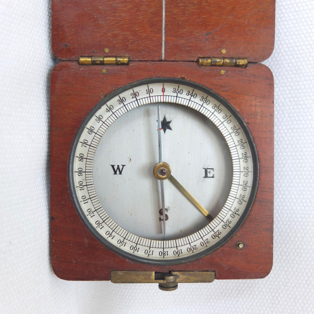 Antique Victorian Wooden Pocket Compass c.1880 | Compass Library