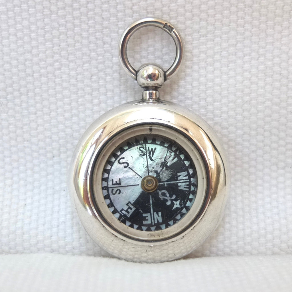 Francis Barker & Son Silver Pocket Compass (1897) – Compass Library