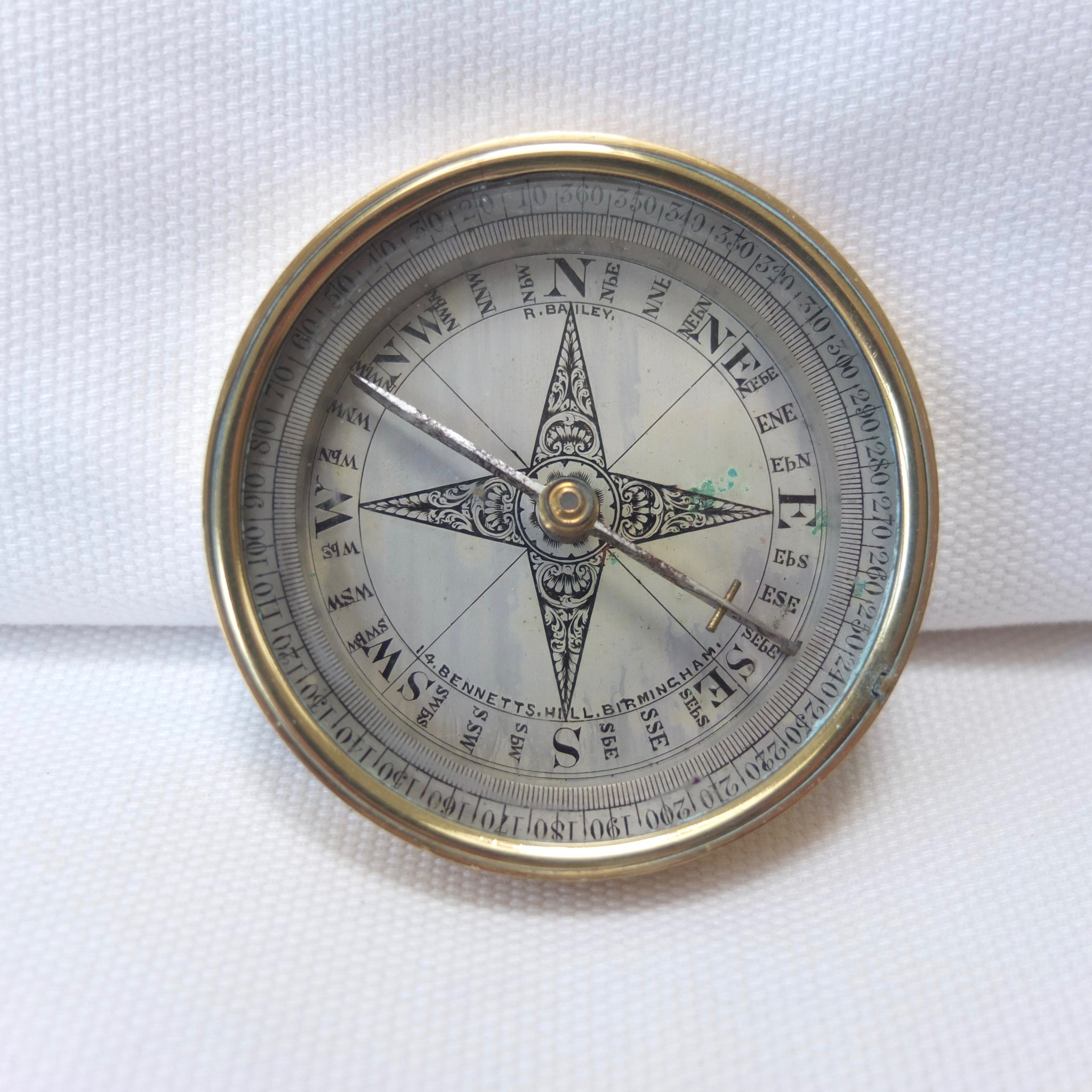 R. Bailey of Birmingham, Pocket Compass c.1890 – Compass Library