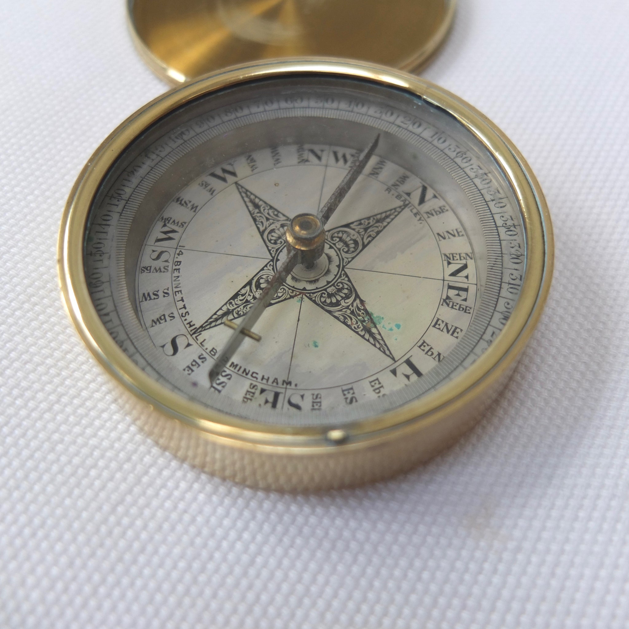 R. Bailey of Birmingham, Pocket Compass c.1890 – Compass Library
