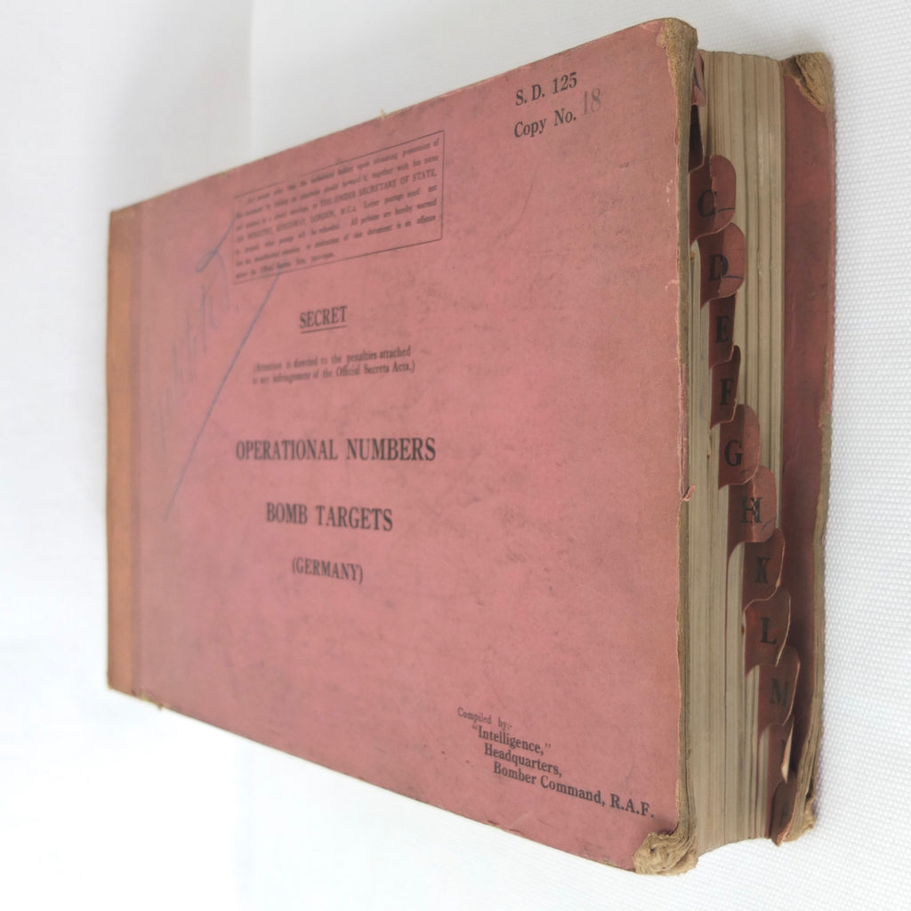 WW2 RAF Bomber Command H.Q. Bomb Targets Manual (1939) – Compass Library
