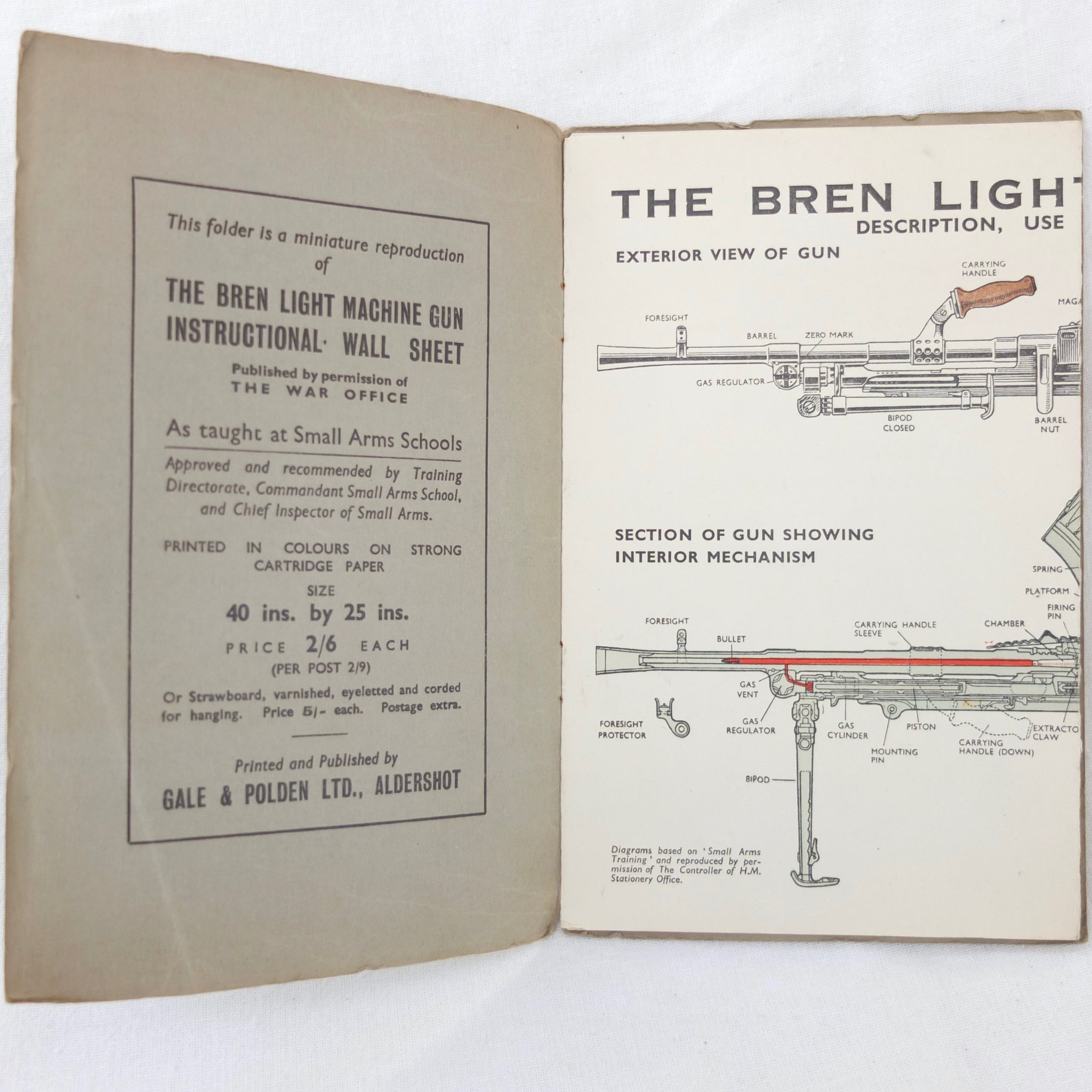 WW2 Bren Gun Manual | Gale & Polden | Compass Library