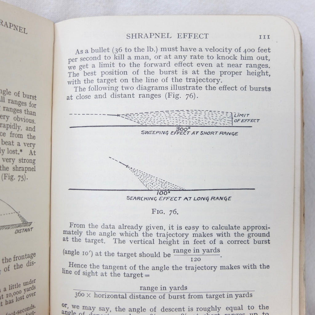 WW1 Field Gunnery Manual | Howitzers and Shrapnel Shells (1916 ...