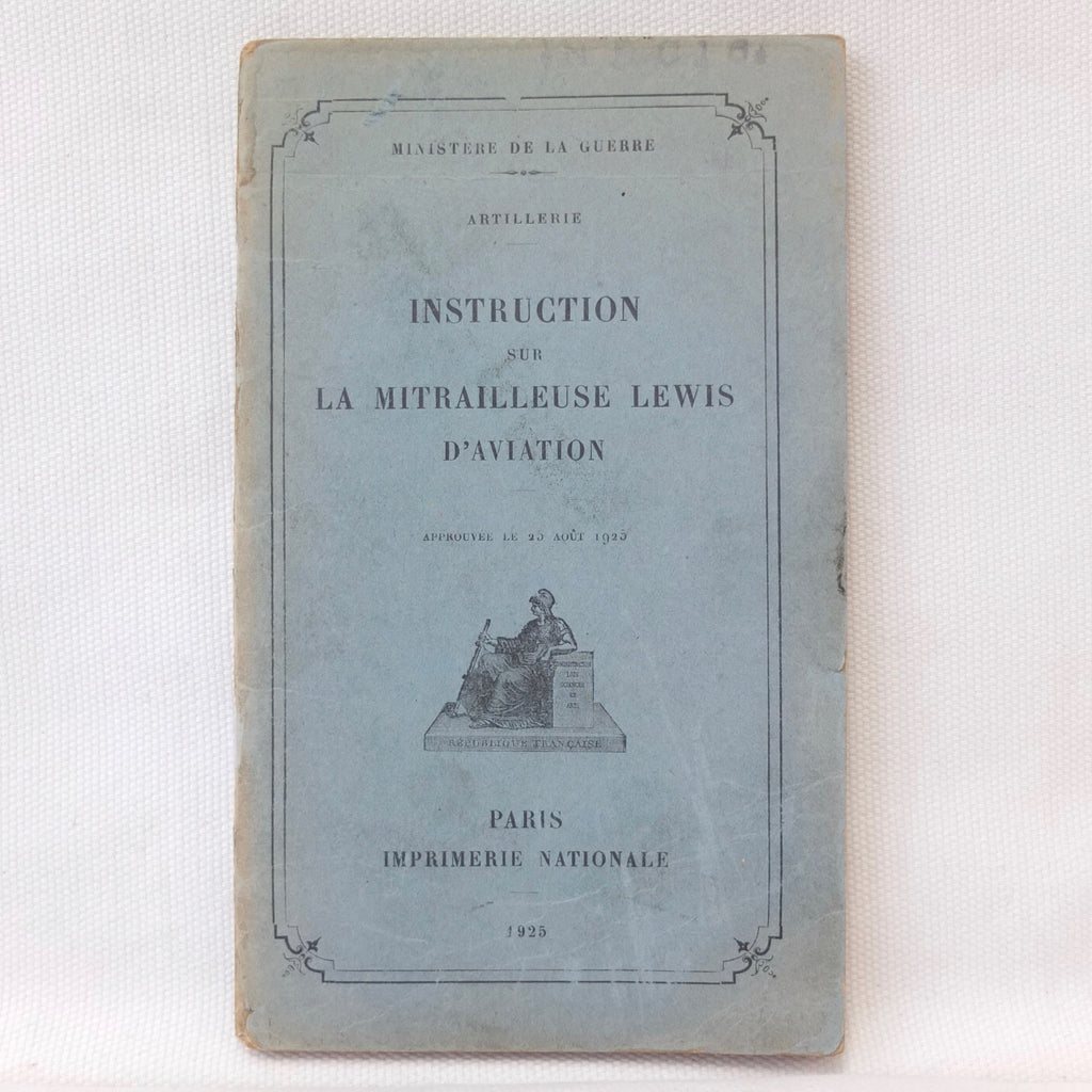 French Lewis Gun Handbook (1925) | Ministere de la Guerre – Compass Library