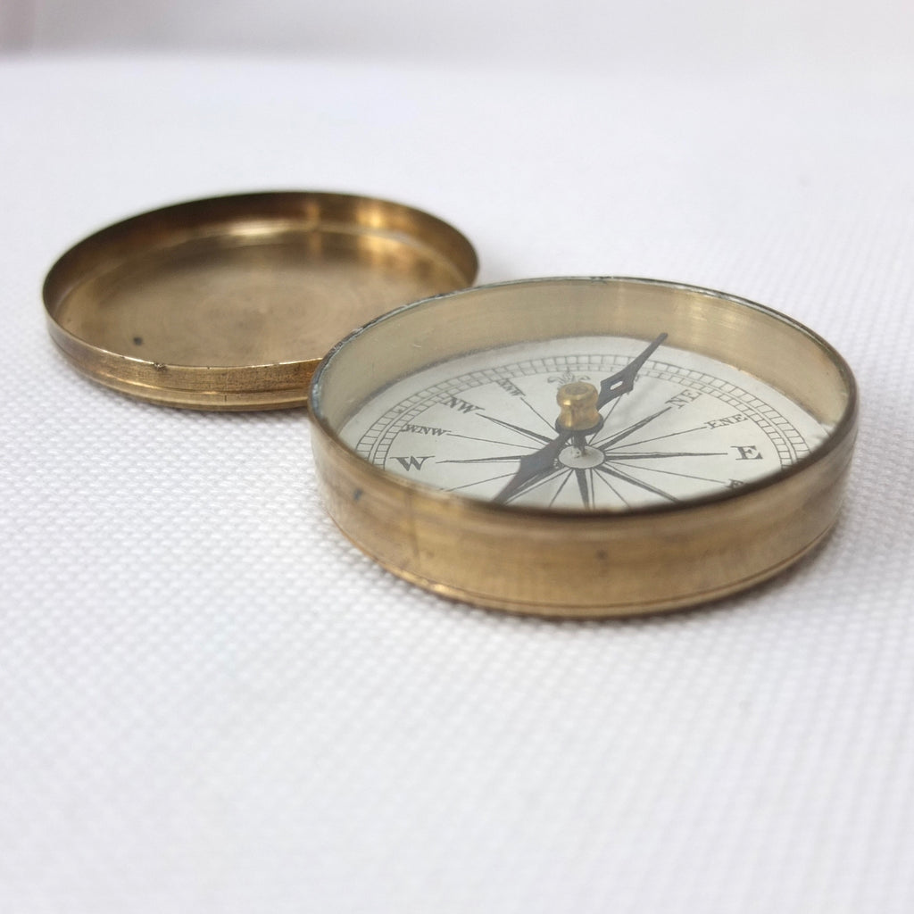 Georgian Brass Pocket Compass c.1840 – Compass Library