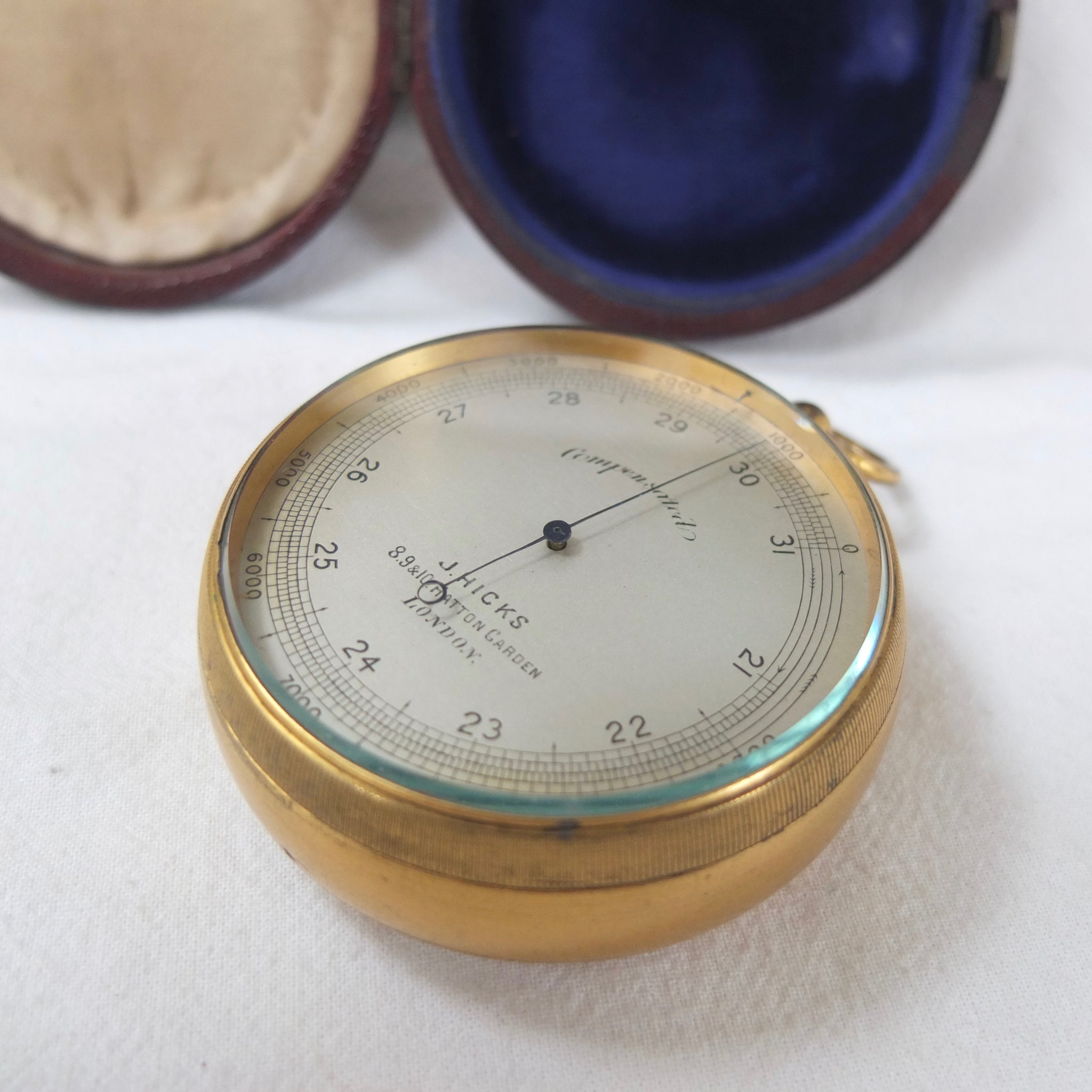 J. Hicks Pocket Altimeter Barometer c.1880 – Compass Library