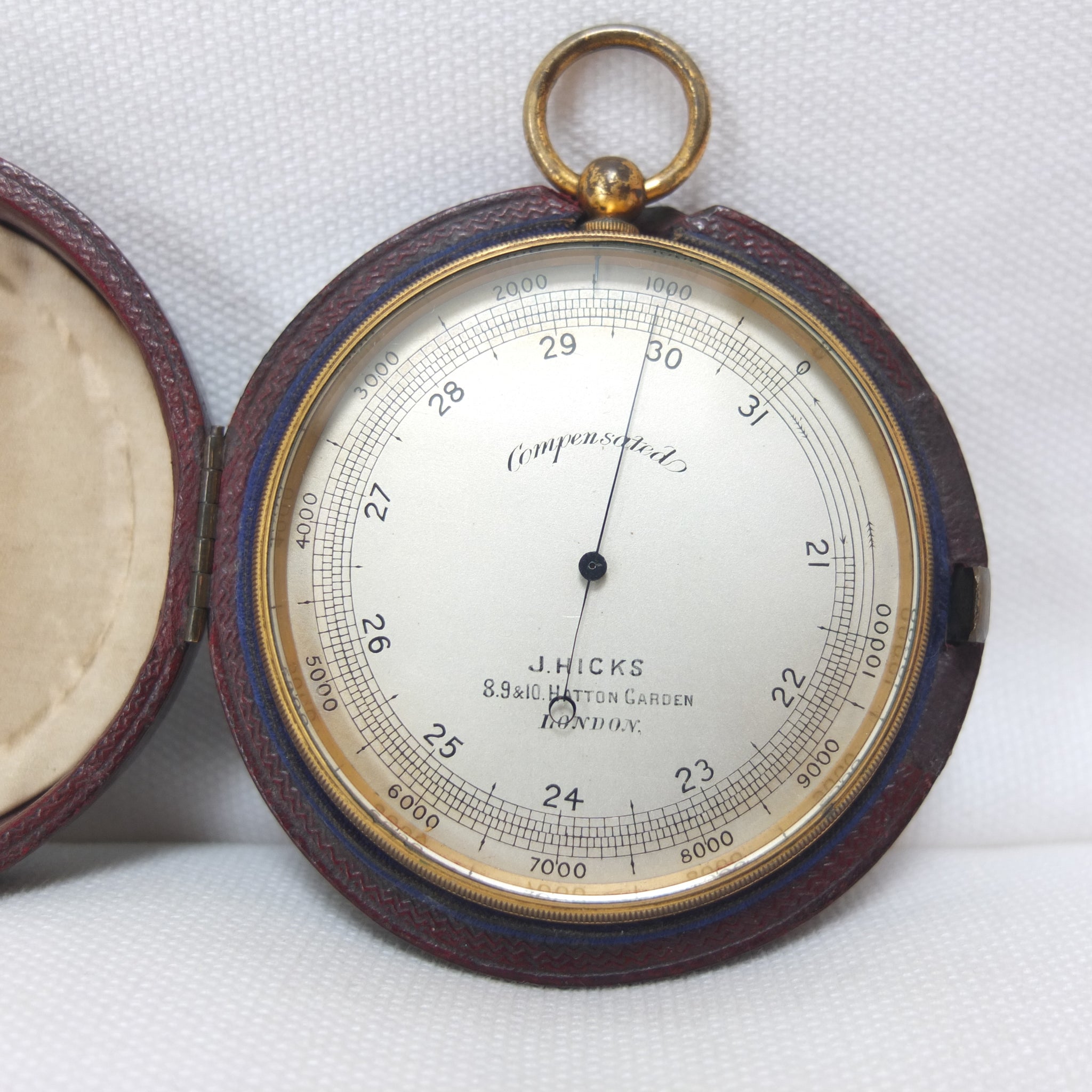 J. Hicks Pocket Altimeter Barometer c.1880 – Compass Library