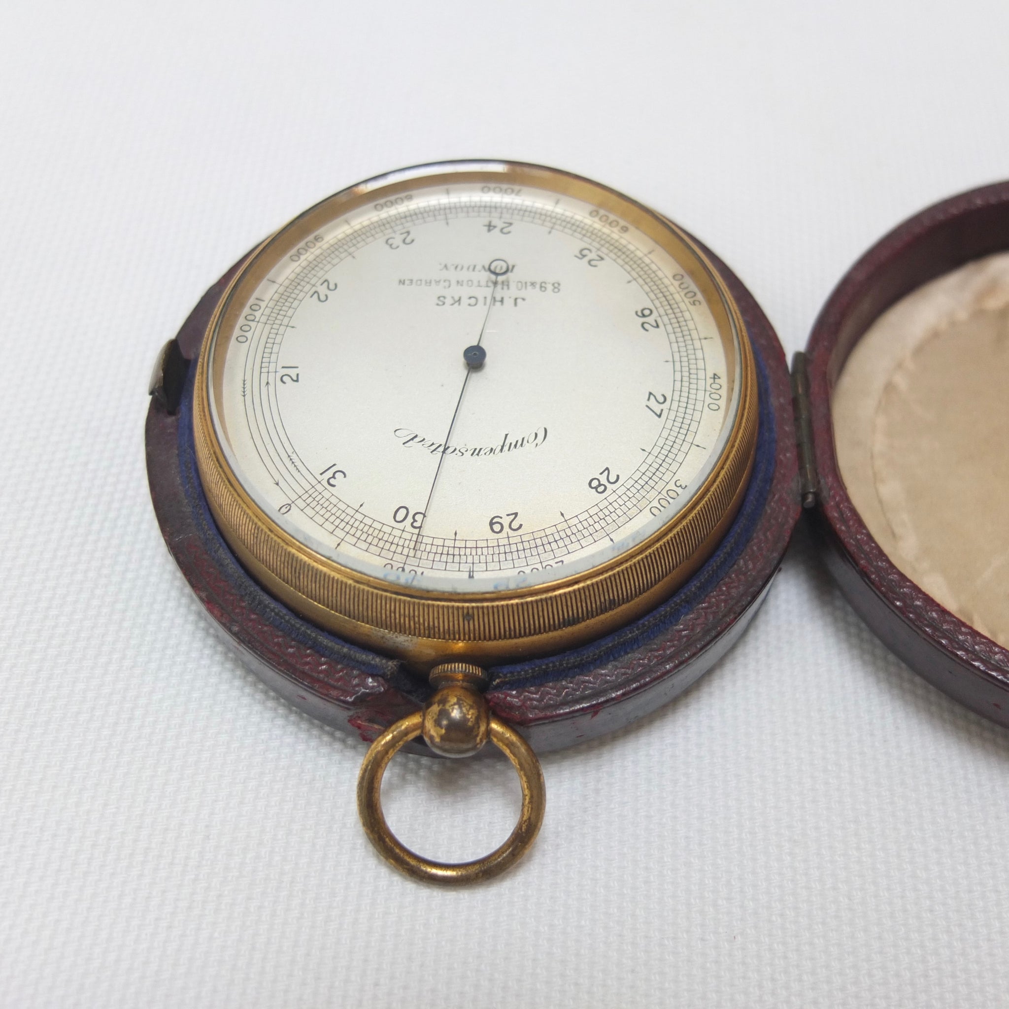 J. Hicks Pocket Altimeter Barometer c.1880 – Compass Library