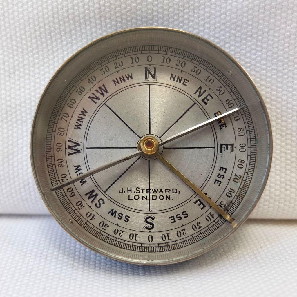 J. H. Steward Brass Box Pocket Compass c.1890 – Compass Library