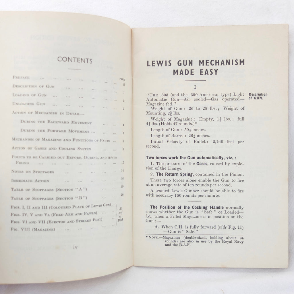 WW2 Lewis Gun Manual | Lewis Gun Mechanism Made Easy – Compass Library