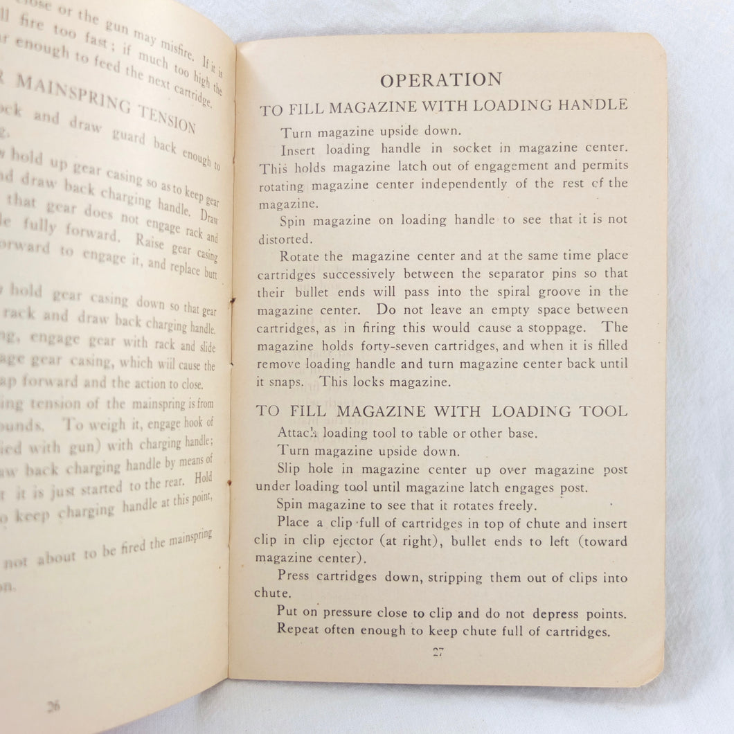 WW1 Lewis Gun Manual | Handbook of the Lewis Gun (1917) – Compass Library