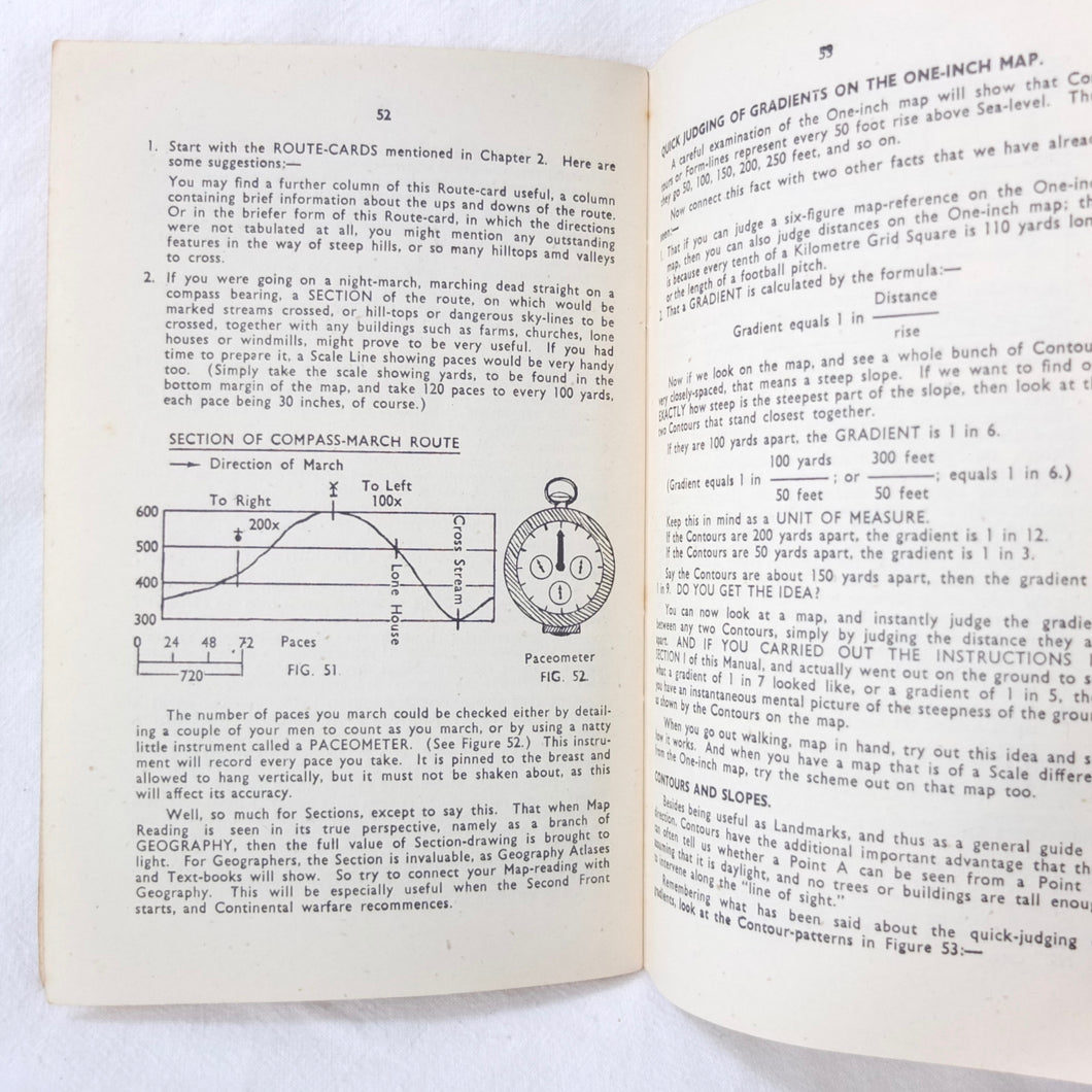 WW2 Compass Manual | Map and Compass Reading | British Army 1943 ...