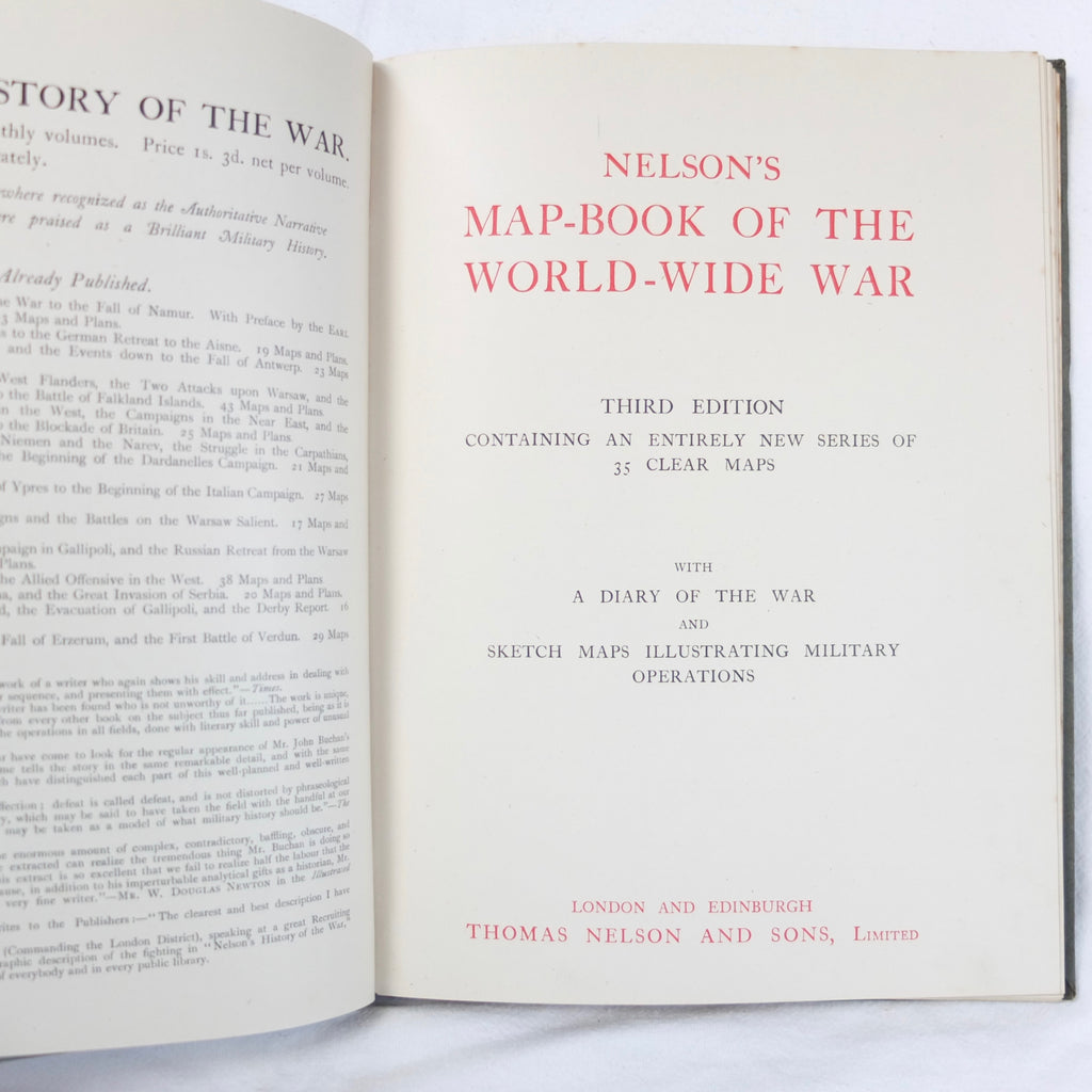 WW1 Maps | Nelson's Map Book of the World Wide War (1917) – Compass Library