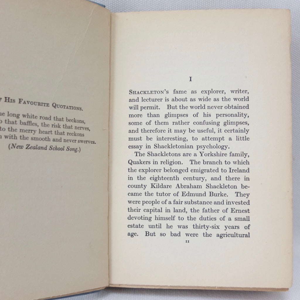 Harold Begbie | Shackleton: A Memory (1922) – Compass Library