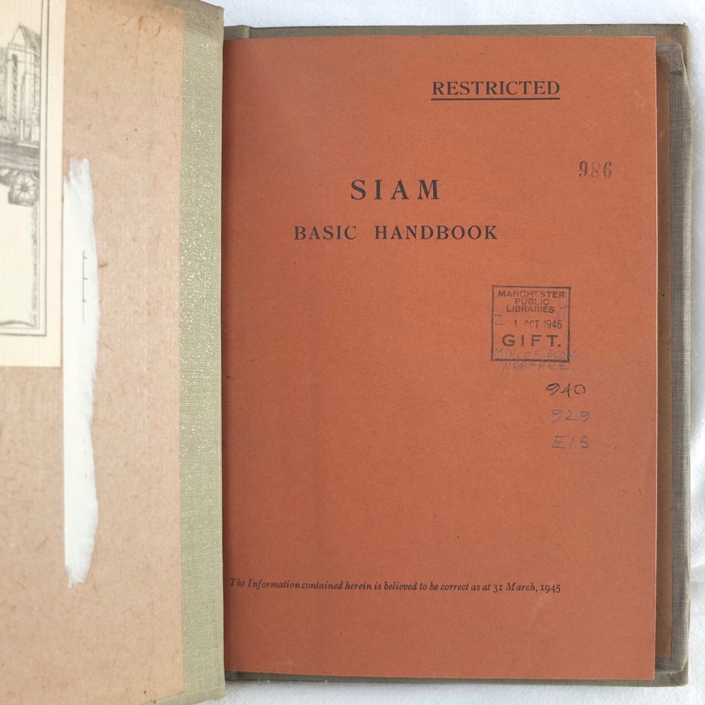 Siam Basic Handbook (1945) | Ministry of Economic Warfare – Compass Library