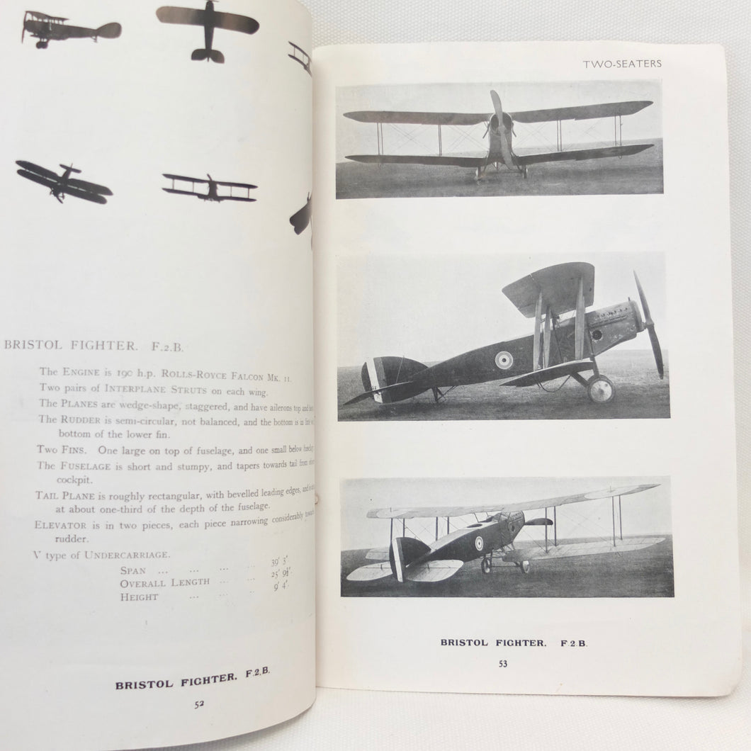 WW1 Royal Air Force recognition manual | Types of British Aeroplanes ...