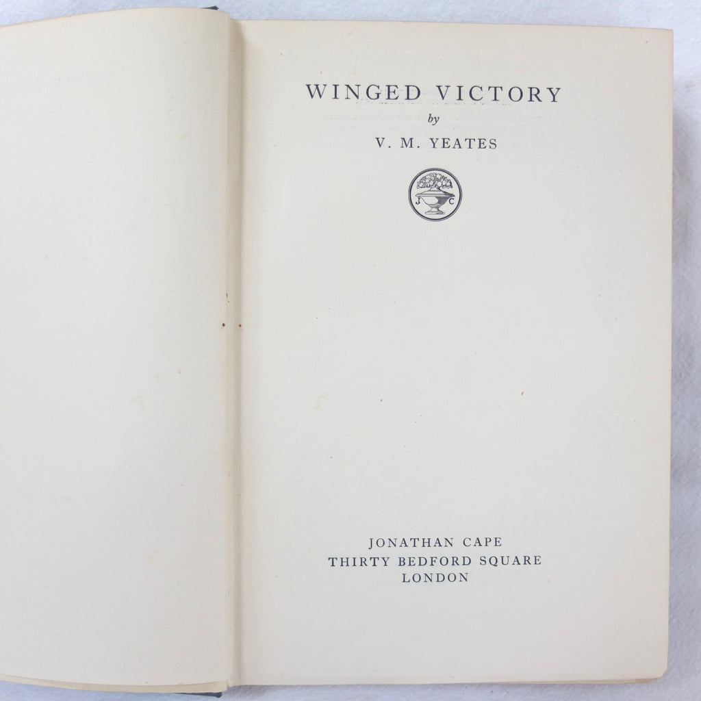 Winged Victory (1934) | V. M. Yeates | 1st Edition – Compass Library
